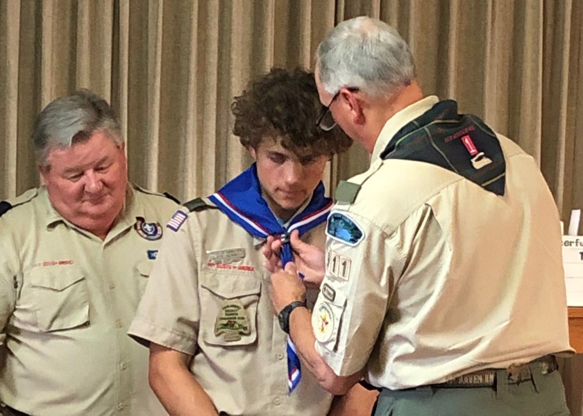 Boy Scout, Christopher Bannigan, holds Eagle Scout Ceremony at Grange ...
